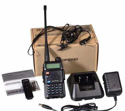 Наушники для рации Beofeng UV-5R с микрофоном