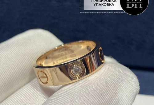 Кольцо Cartier Love 0,22 ct