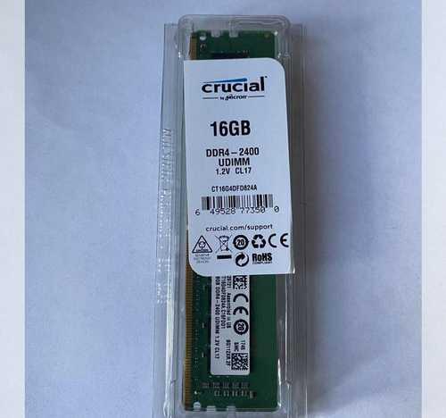 Оперативная память Crucial 16 gb