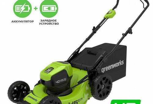 Газонокосилка аккумуляторная Greenworks GD40LM46HP