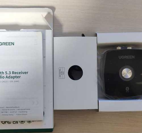 Адаптер ugreen AUX RCA Bluetooth для домашней стер