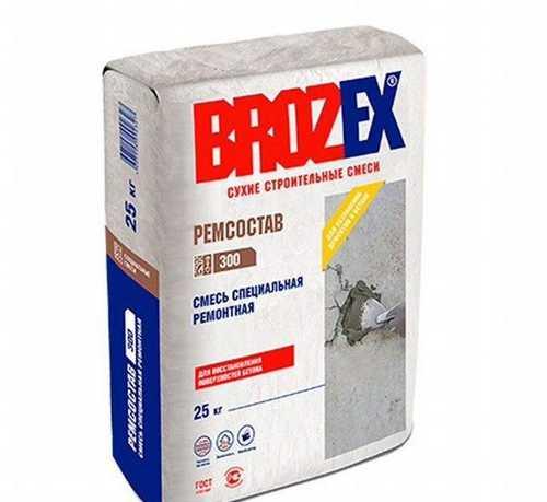 Ремсостав Brozex 300 быстротвердеющий 25 кг, шт