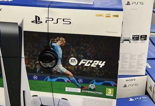 Sony Playstation 5 PS5 + FIFA 24 + Гарантия год