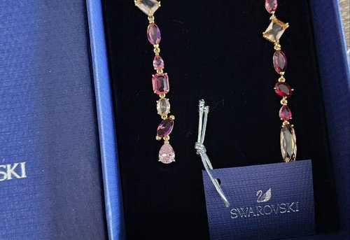 Серьги длинные Swarovski Gema