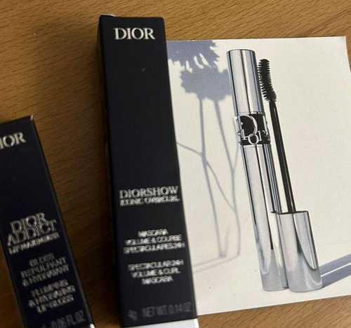 Свежая миниатюра тушь Diorshow и блеск dior