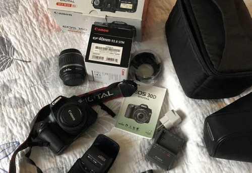 Canon EOS 30D EF-S 18-55/EF 40