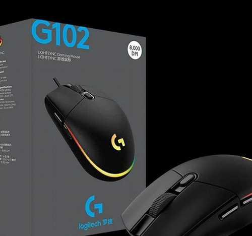 Игровая мышка logitech g 102 черная