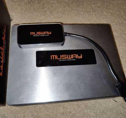 Процессорный усилитель musway M6 и блютуз модуль
