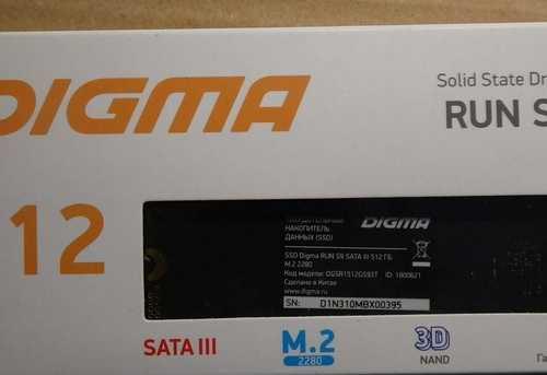 SSD digma Run S9 M.2 2280 512 гб (dgsr1512GS93T)