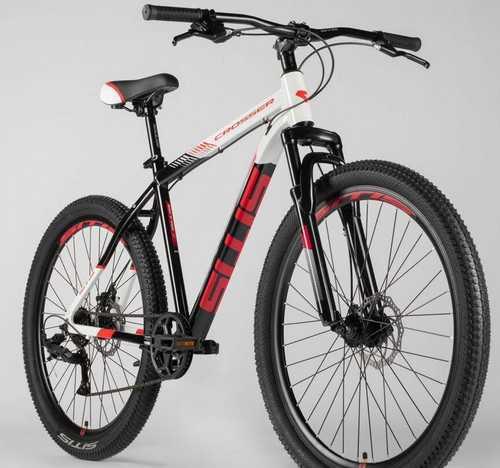 Велосипед sitis crosser 27,5" (2024) White-Black-Red Tag262