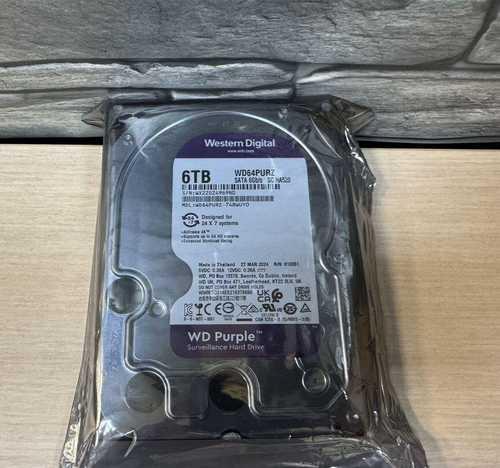 Жесткий диск WD Purple 6TB