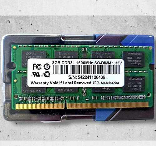 Sodimm DDR3L 8GB 1600Mhz 1.35v Новая