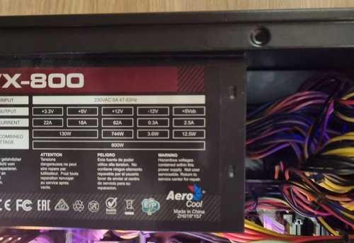 Блок Питания Aerocool VX-800 800W