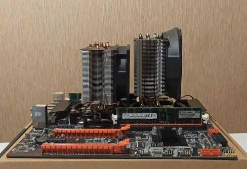 Связка Xeon 12 ядер (2x 2620) + 32 Gb RAM + кулеры