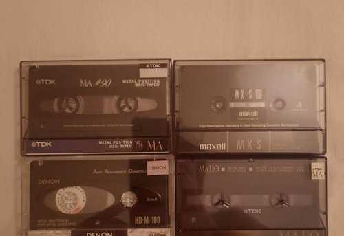 Аудиокассеты Maxell, TDK, Denon. Metal