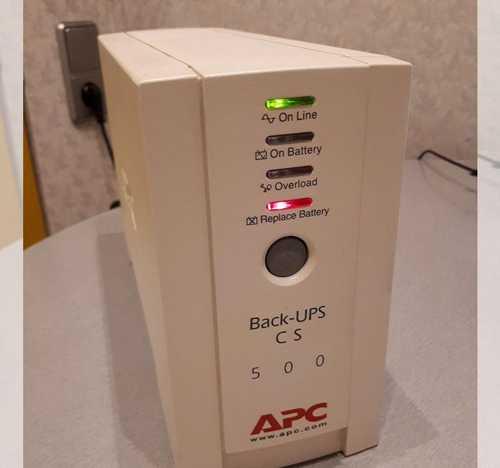 Ибп APC Back-UPS SC 500 (с нерабочей АКБ)