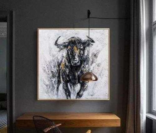 Картины быков Картина маслом на холсте