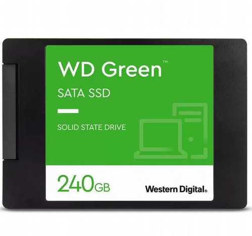 Внутренний SSD-накопитель 240Gb Western Digital Green WDS240G3G0A SATA3 2.5" #401798