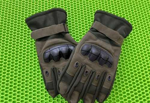 Утепленные перчатки "Тактик" олива