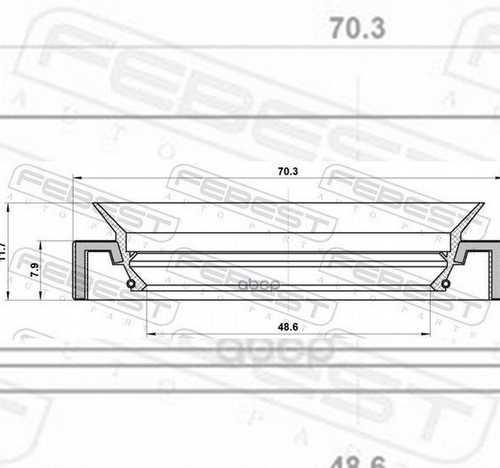 Сальник коробки передач BMW 3 E90 2004-2008 ECE