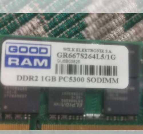 Оперативная память ddr2 для ноутбука 1gb