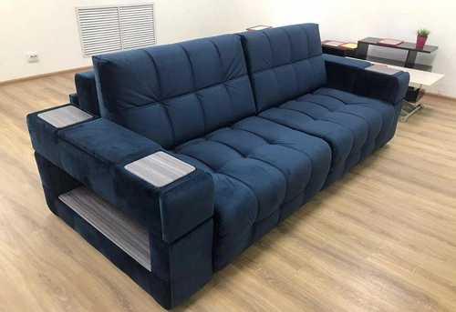 Синий диван премиум класса для сна
