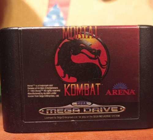 Картридж Sega Mega Drive - Mortal Kombat