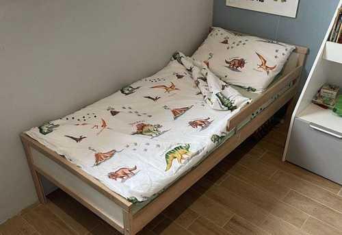 Кровать детская сниглар бук икеа с реечным дном