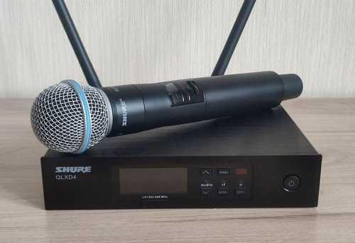Микрофон Shure Qlxd Beta58 беспроводной новый