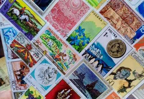 Почтовые марки разные, редкие, старых годов