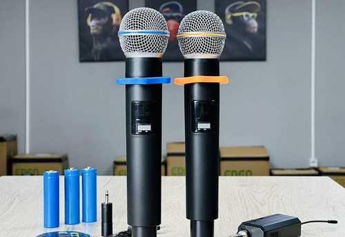Беспроводные микрофоны 2шт комплект