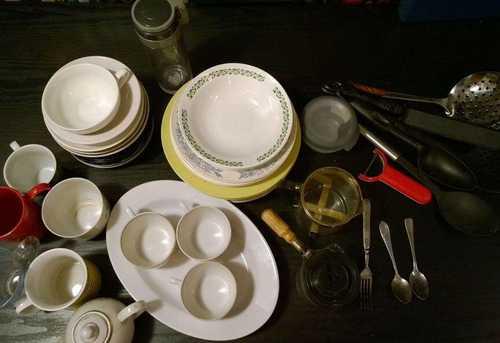 Посуда (тарелки, кружки, чашки и пр) одним лотом