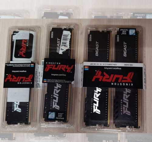 Оперативная память ddr4 8gbх4 kingston fury
