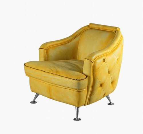 Кресло Siesta Shabby Yellow Leather