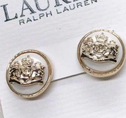 Новые серьги Ralph Lauren под жемчуг оригинал