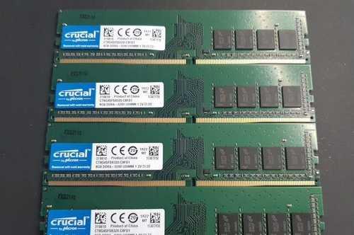 Оперативная память Crucial DDR4-32Gb (4планки*8Gb)