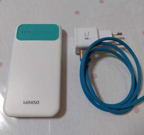 Внешний аккумулятор miniso 1000 mAh