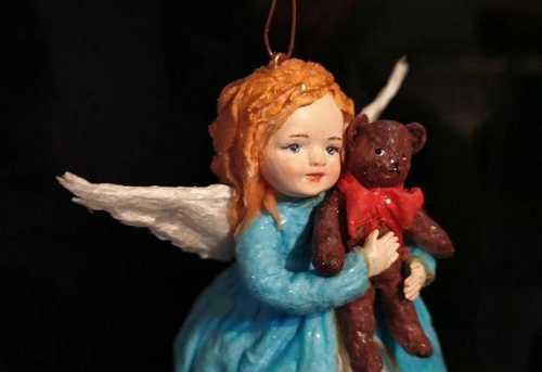 Ангелочек ватная ёлочная игрушка
