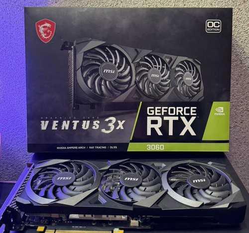 Видеокарта MSI GeForce RTX 3060 12GB Ventus 3X OC