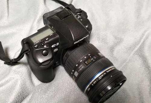 Фотоаппарат olympus E-3 с объективом и сумкой