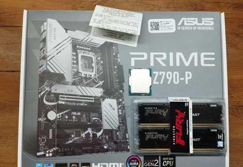 Комплект i5 12400, Asus prime Z790-P, DDR5 2x16 Gb