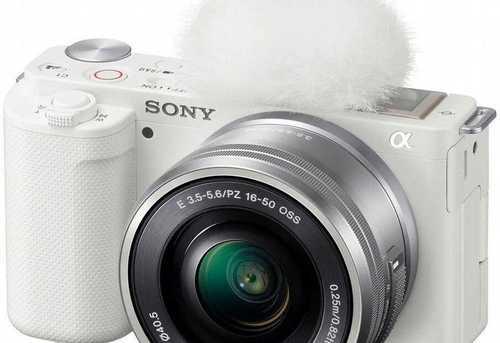 Sony ZV-E10 kit 16-50mm, белый новый, гарантия