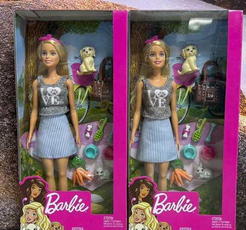 Новая кукла Barbie Няня для питомцев