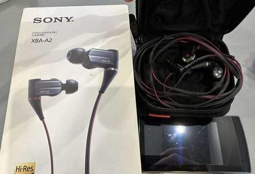 Наушники Sony XBA-A2 + плеер Cowon J3