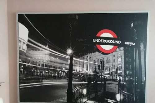 Картина постер IKEA станция метро Лондон