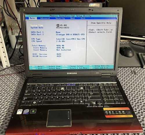 Ноутубк Samsung R710 рабочий