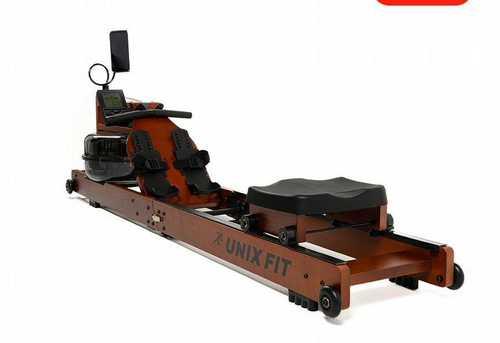 Гребной тренажер unixfit Wood Rower Dark