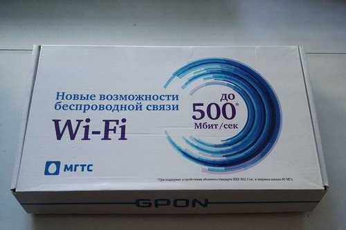 Gpon Wi-Fi роутер МГТС Sercomm RV6699
