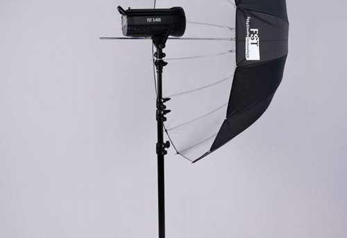 Глубокийпараболический зонт FST UD-105 белый 105см