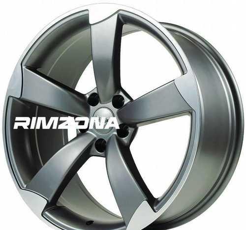 Литые диски в стиле Audi R20 5x112 hgh. Примерка